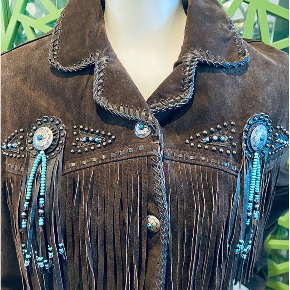 Scully | Jackets & Coats | Scully Vintage Suede Leather Fringe Jacket W ...